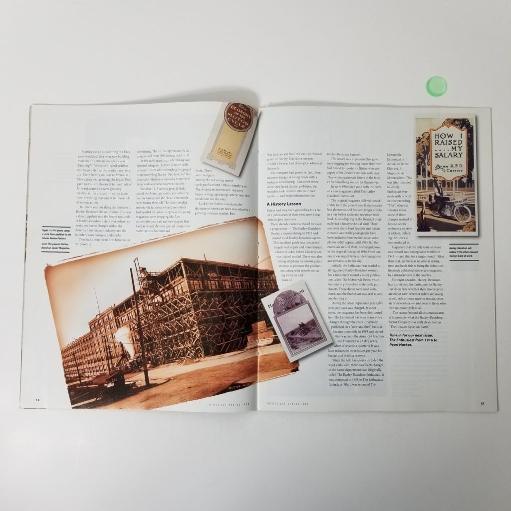 Genuine Harley-Davidson Enthusiast Magazine (Spring 1996) 80th ...