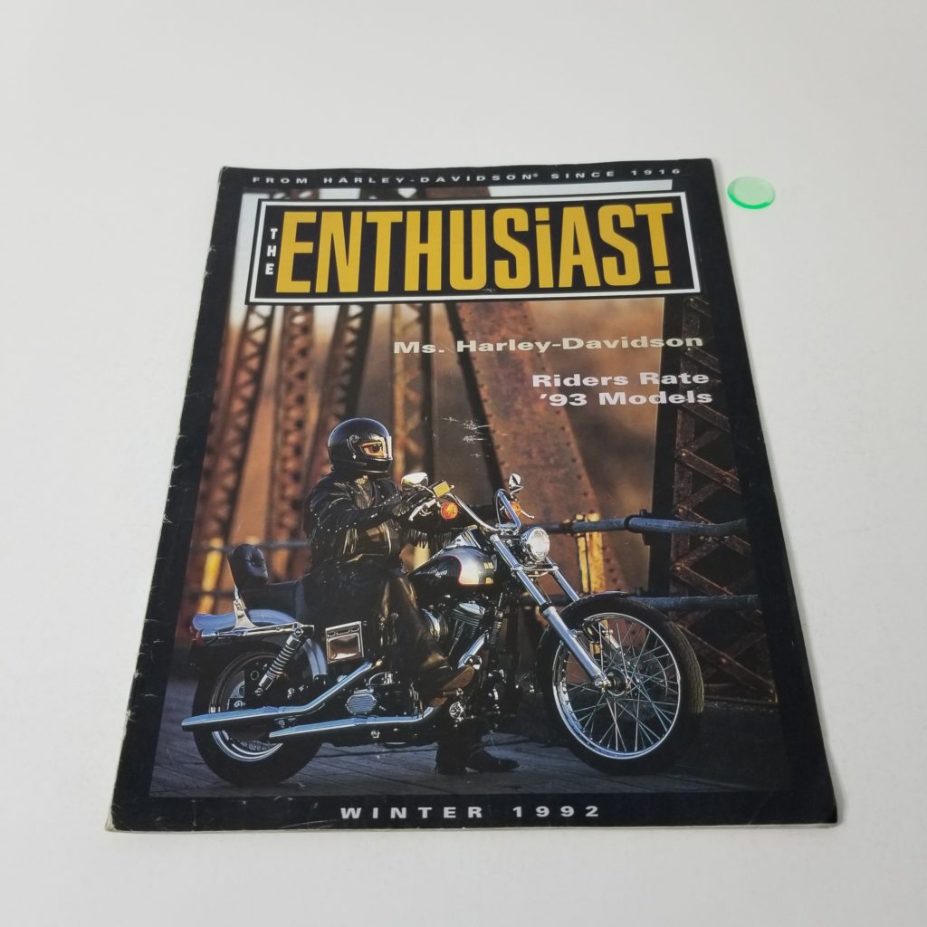 Genuine Harley-Davidson Enthusiast Mag Winter 1992 Riders Rate ’93 ...