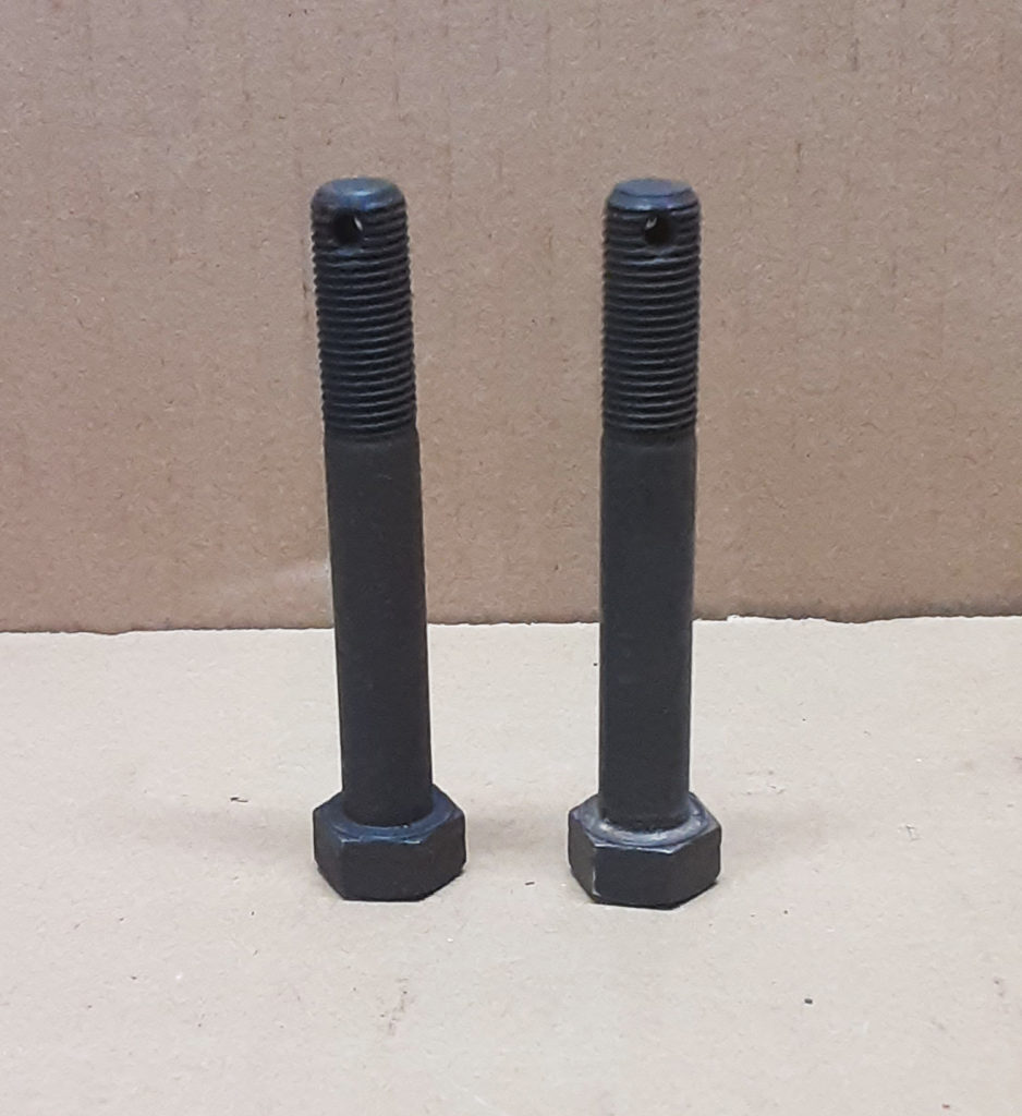 NOS ORIGINAL HARLEY MOTOR MOUNT BOLTS 1038 CP (COTTER PIN HOLES ...