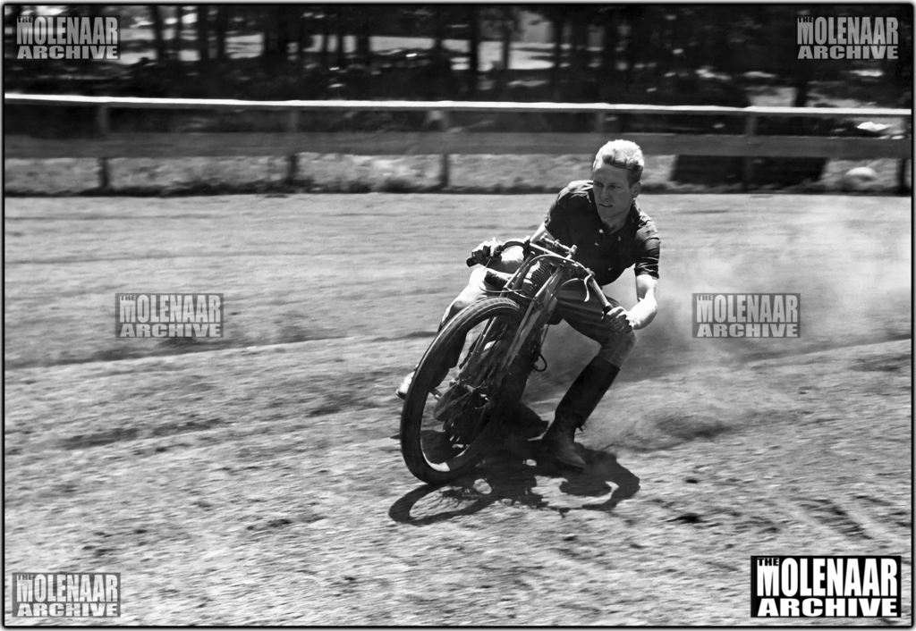 Vintage Harley Photo – Harry Molenaar on Factory CAC Racing Single ...