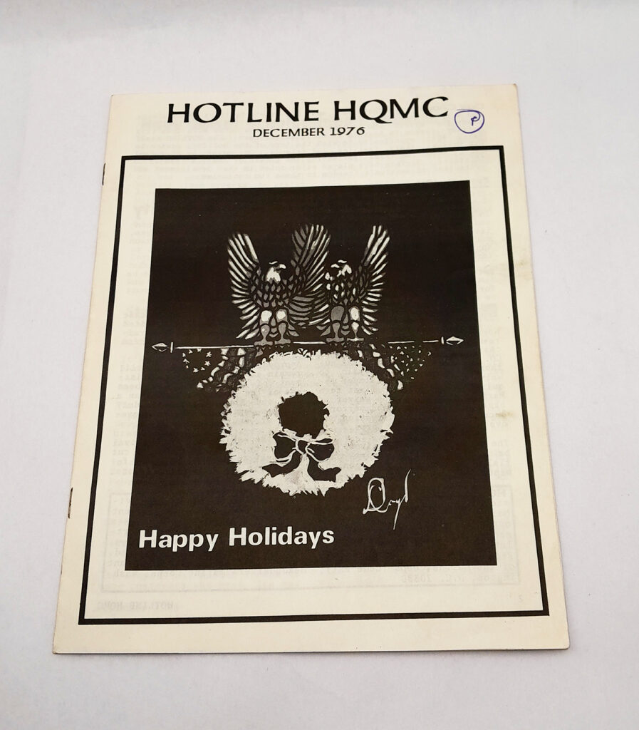 Vintage USMC Hotline HQMC (DEC 1976) – The Flying Dutchgirl