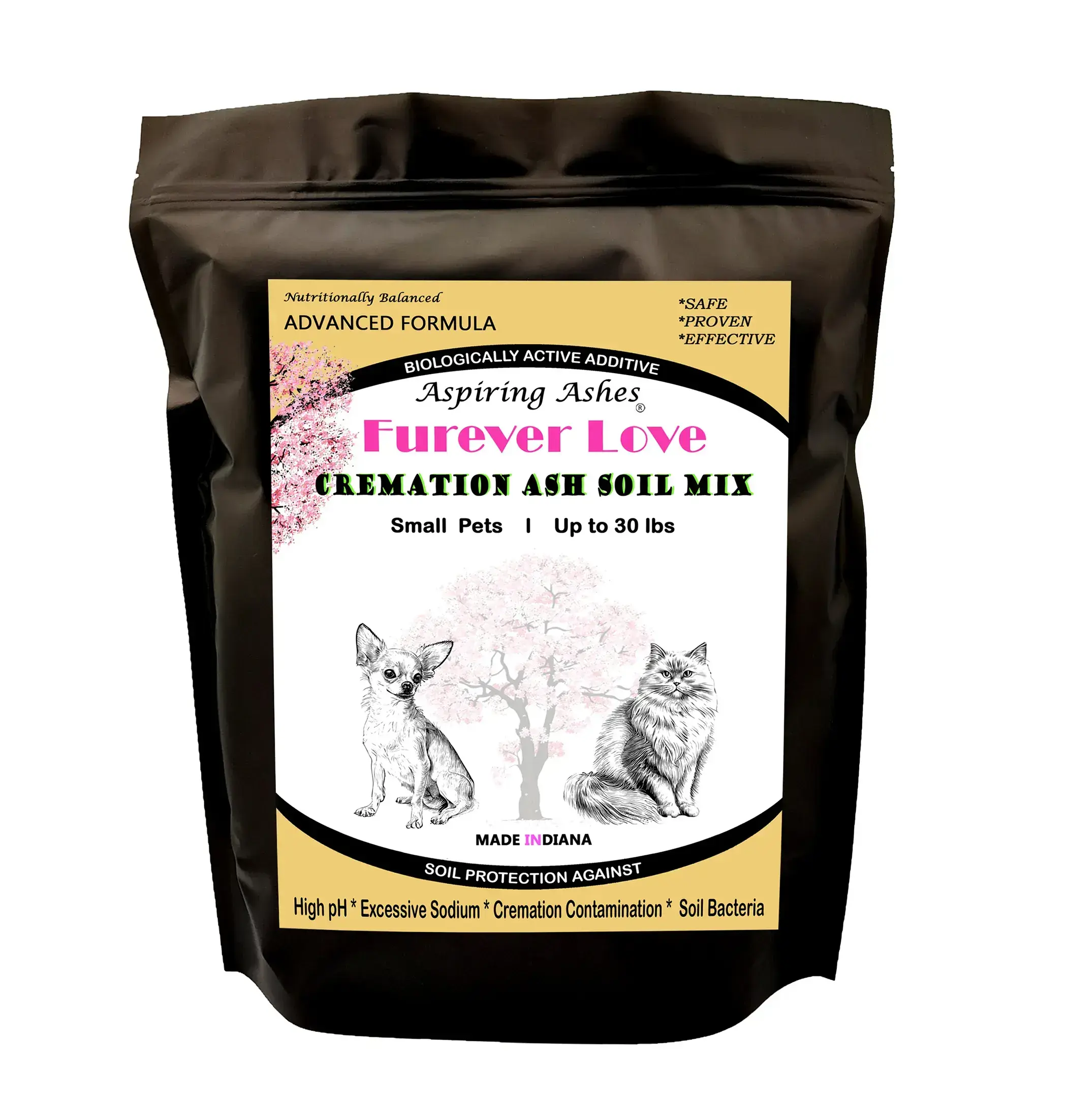 Soil Cremation Mixture for Cremation Ashes: Memorial Kit (Up to 4 Cups ...