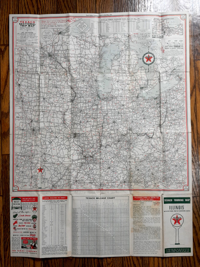 Vintage 1941 Texaco South Dakota Touring Map – The Flying Dutchgirl