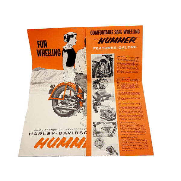 ORIGINAL HARLEY 1958 HUMMER SALES BROCHURE #8-57 – KNUCKLEHEAD – The ...