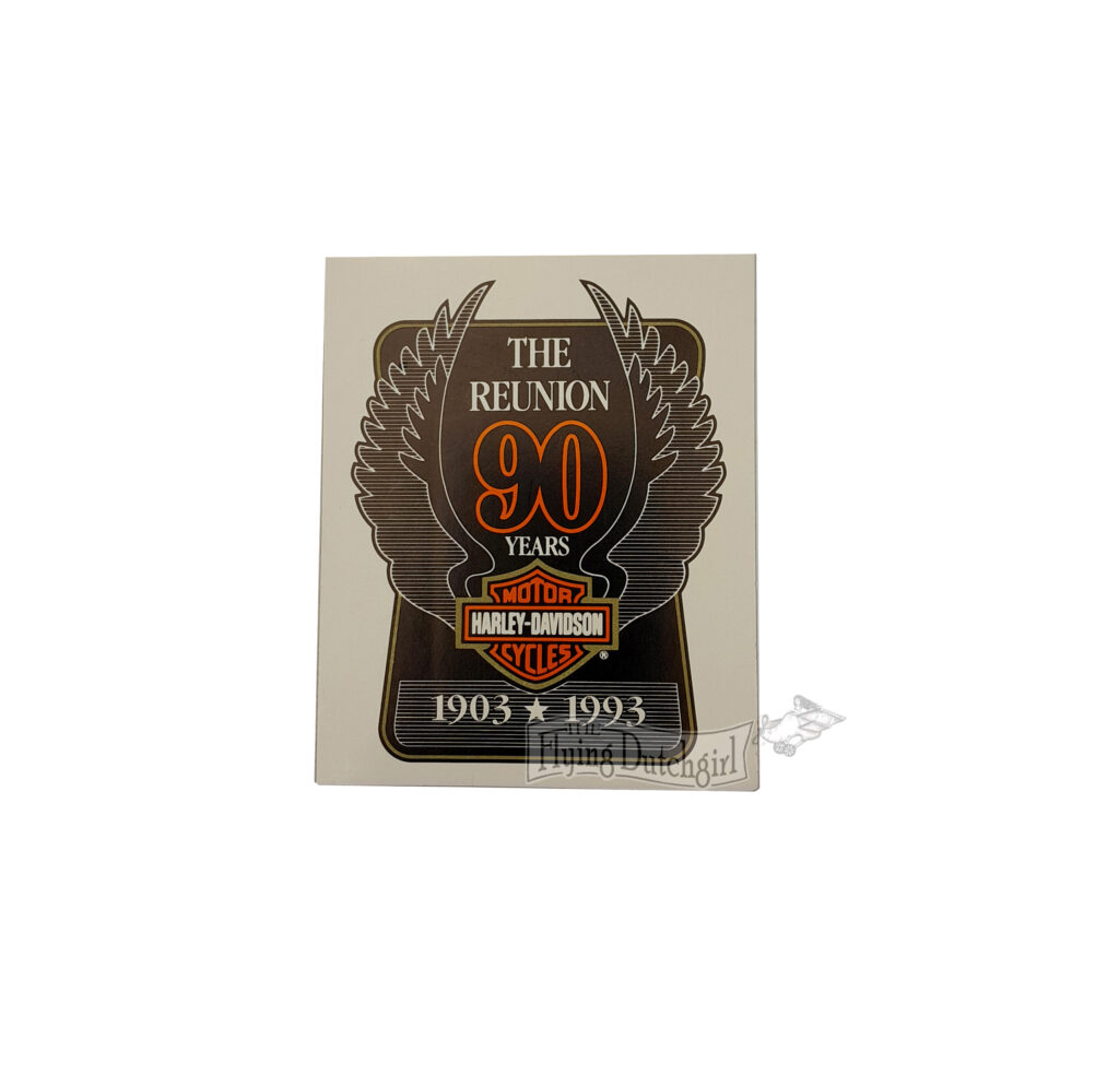 Original 1993 HARLEY-DAVIDSON (90 Years Reunion) Sticker – Knucklehead ...