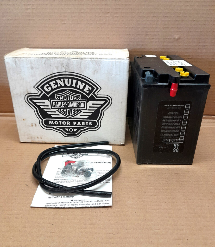 NOS ORIGINAL HARLEY SHOVELHEAD 12 VOLT BATTERY #65991-82A – KNUCKLEHEAD ...